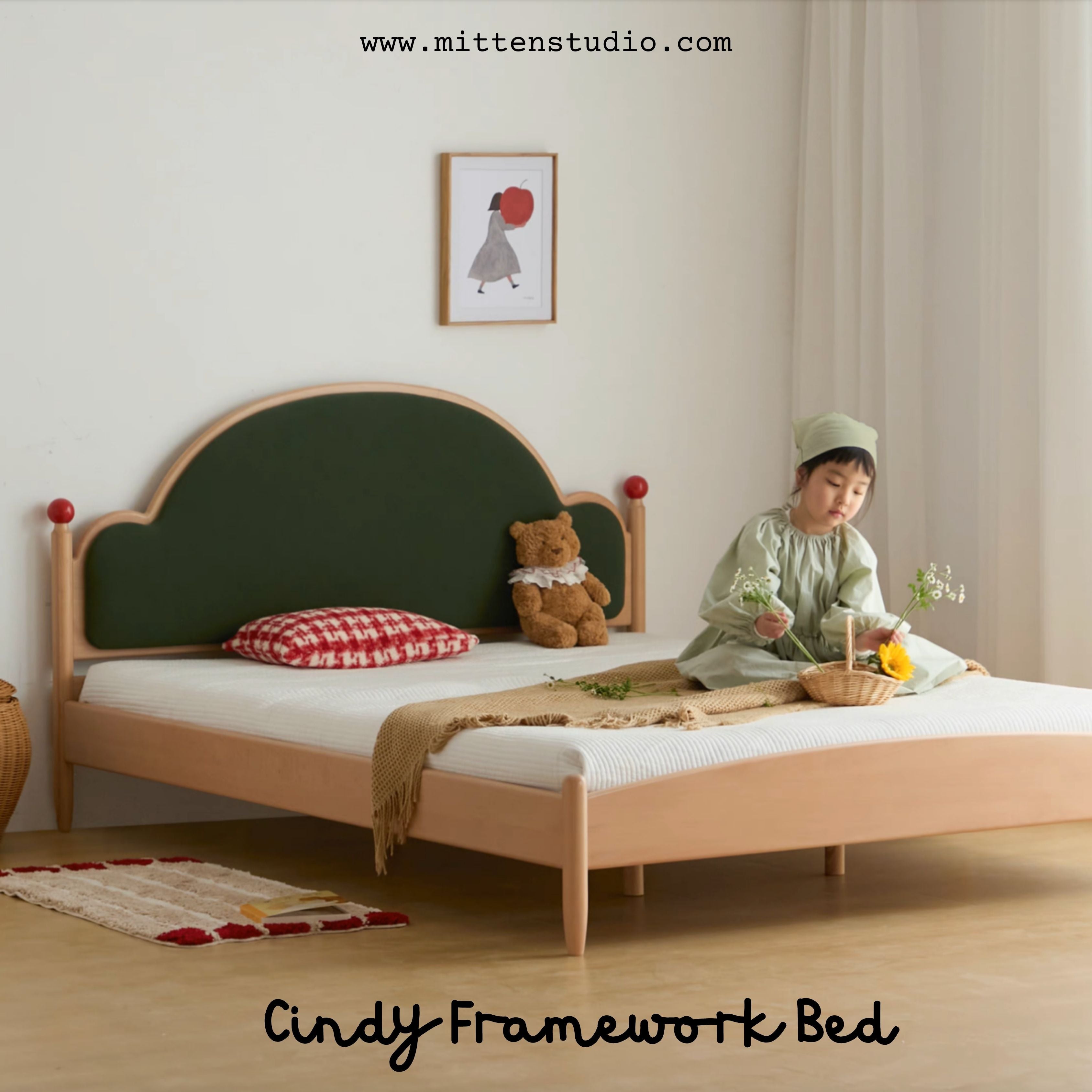 Cindy Framework Bed – Mitten Studio