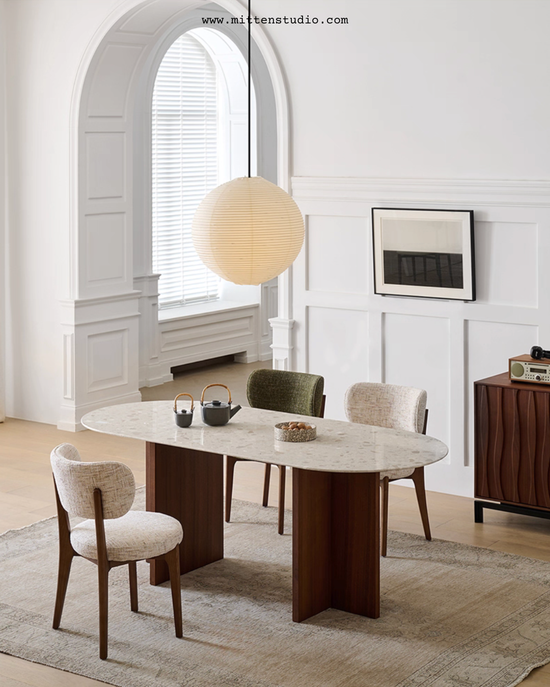 Arden Oval Dinning Table – Mitten Studio